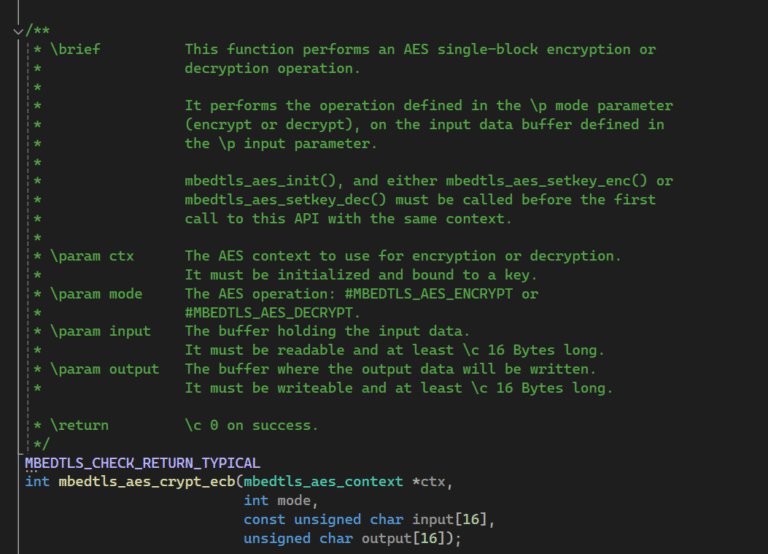Integrating MbedTLS by Example - Thyrasec